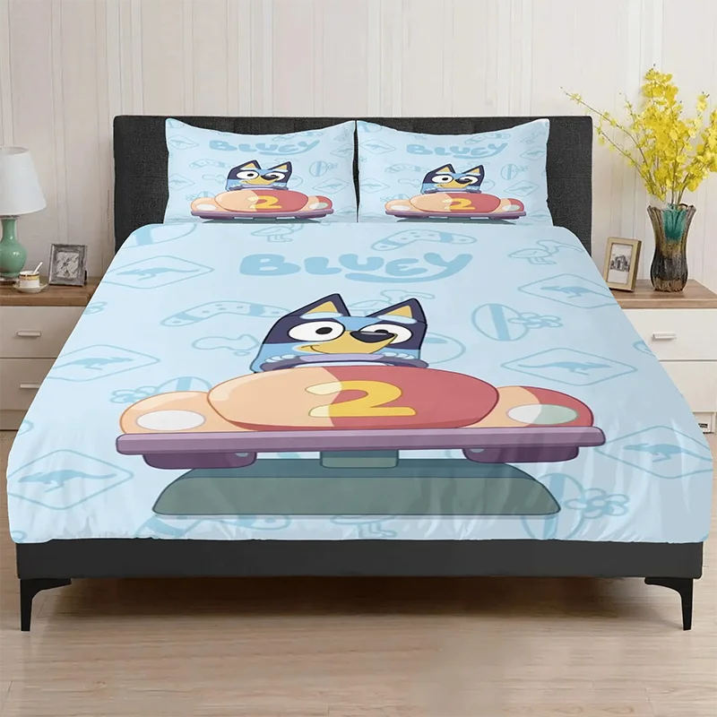 Bluey Car Print Duvet Cover Set – Onesie Land