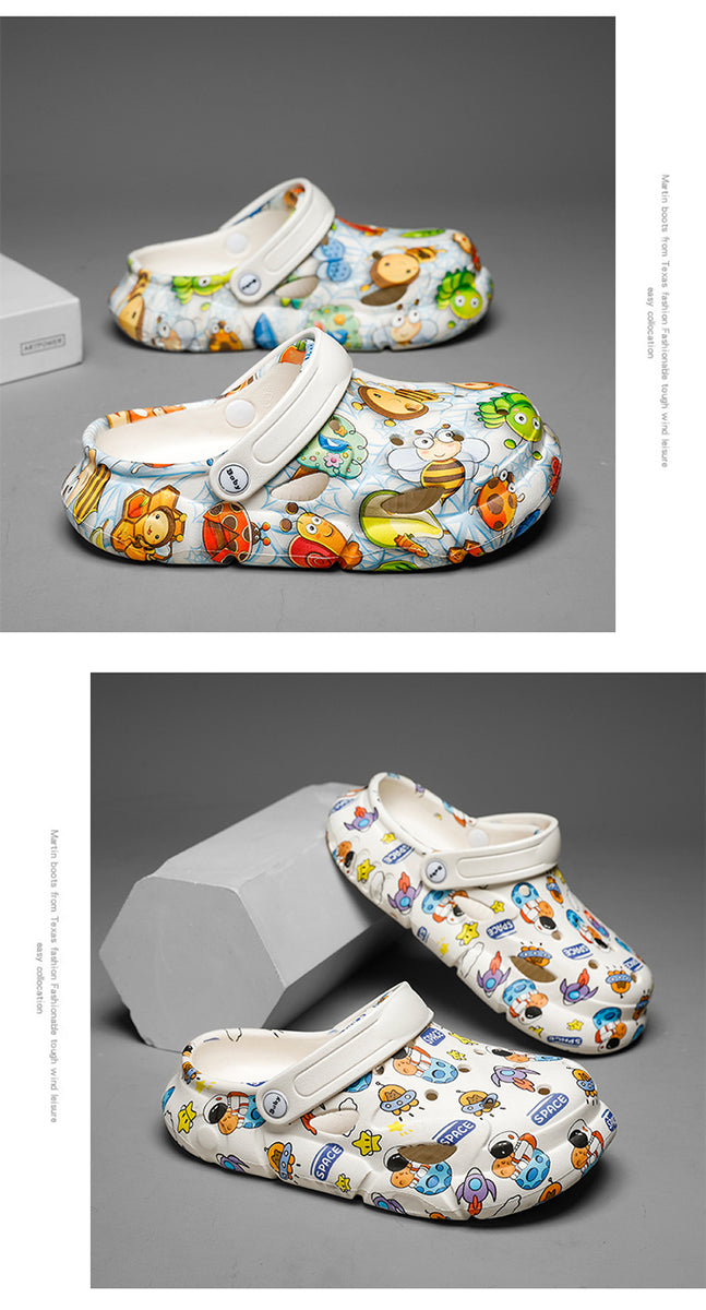 Whimsical Garden Critters Crocs – Snail, Bee, Ladybug Print – Onesie Land